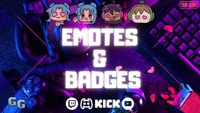 Create exclusive emojis for your twitch, discord,kick by Dsgnayb | Fiverr