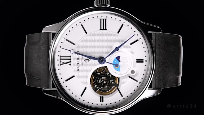 Create captivating 3d watch animation video realistic 3d watch ...