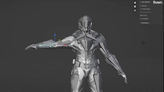 Rig 3d model character on blender, mixamo for unity unreal by Preshytechky | Fiverr