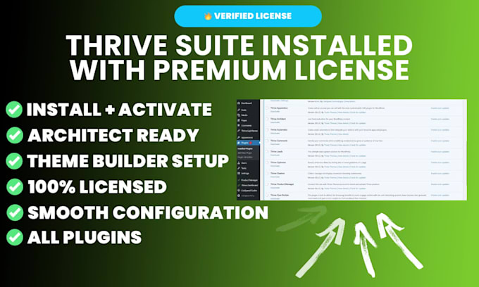 Install and activate thrive suite with a premium license by Instaplant | Fiverr