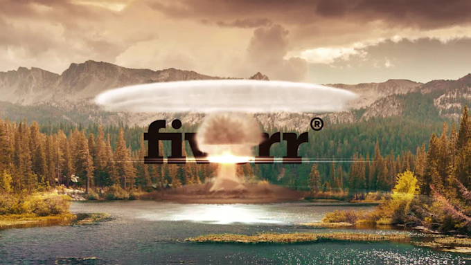 Create a nitrogen bomb or explosion logo intro by Laremma