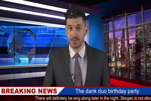 Be your breaking news anchor spokesperson in full hd by Sampresenter