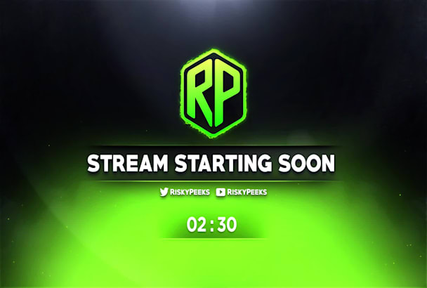 Create an animated stream starting soon screen for twitch by Cstarkana