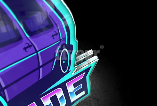 Create 3d logo intro animation by Moonvfx