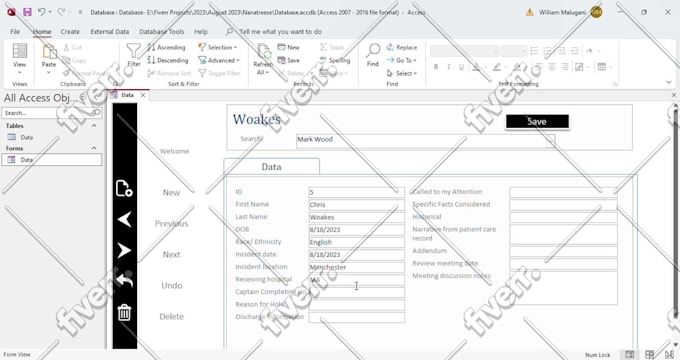 Design and fix microsoft access database for your business by Bilal_asghar7 | Fiverr