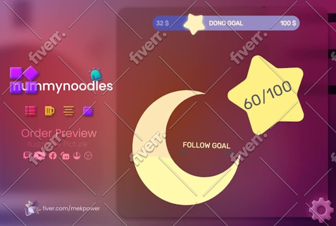 Make custom twitch widget to your stream by Mekpower | Fiverr