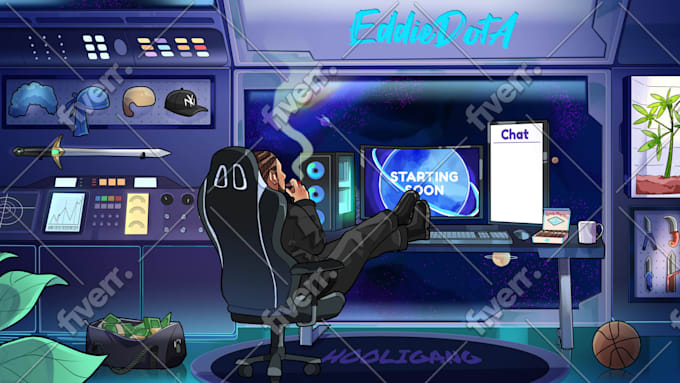 Make custom offline, be right back, starting soon twitch screen by ...