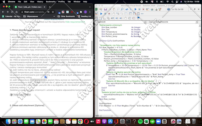 Create a solution what you need by Julia_piv | Fiverr