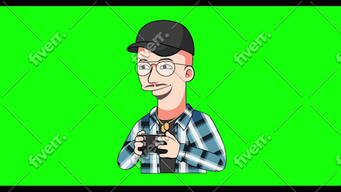 Create yellow cartoon png tuber commission for vtuber live2d streamer ...