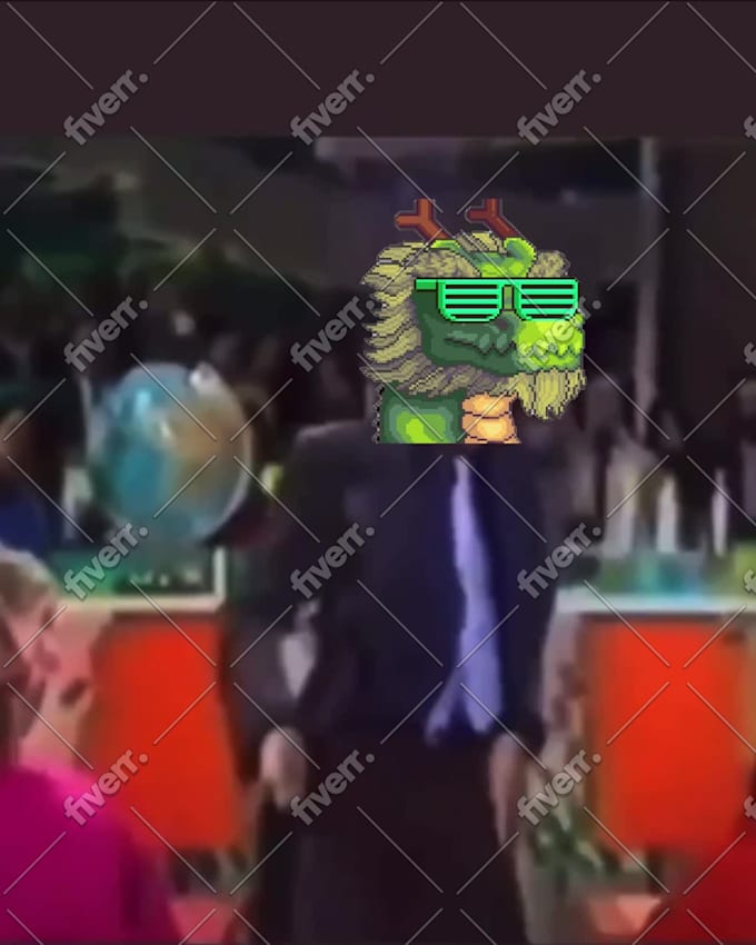 Do crypto nft face swaps video and gif meme by Hussainhameed | Fiverr