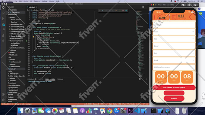 Create a fully functioning app using flutter by Jonjo156 | Fiverr