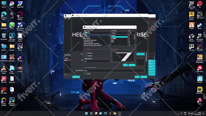Custom obs or streamlabs obs overlays for live streaming by Maxviru ...