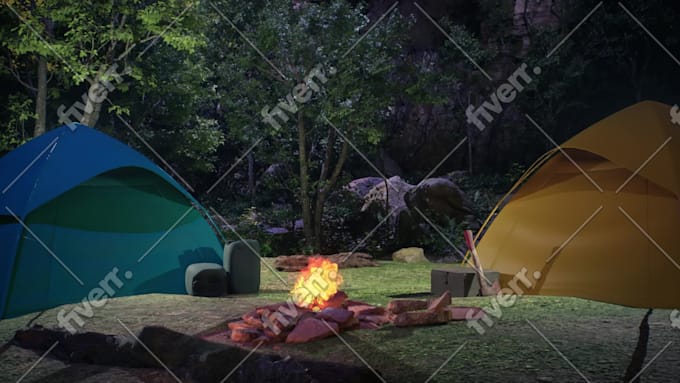 Create custom 3d backdrops for live streaming by Handretaljaard | Fiverr