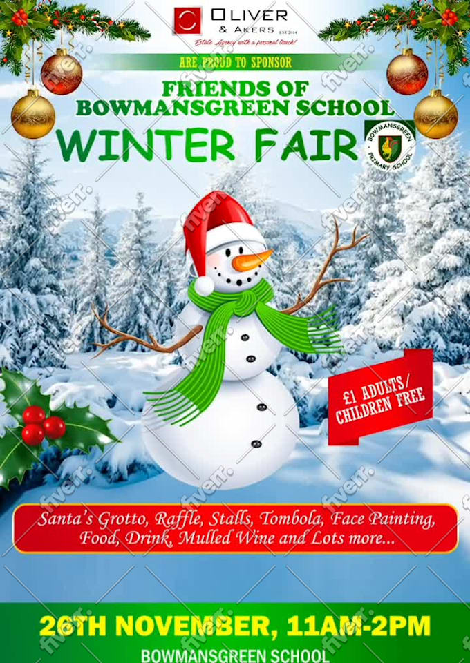 Create an awesome animation motion flyer poster for event, party or ...