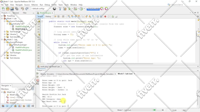Do java programming projects by Ammar_mansab | Fiverr