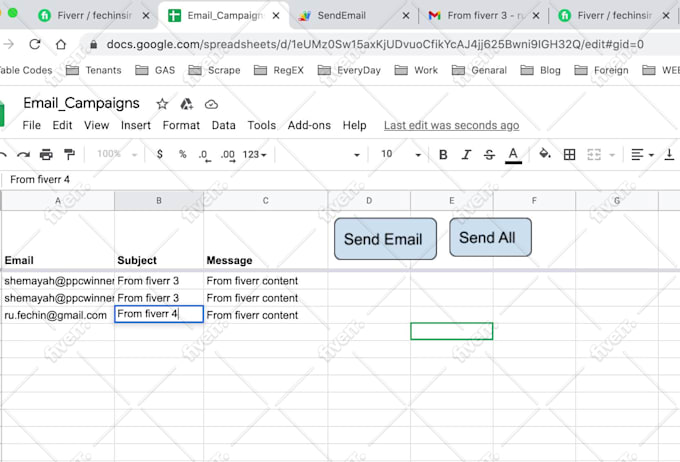 Create app script for your google sheet by Fechinsir | Fiverr