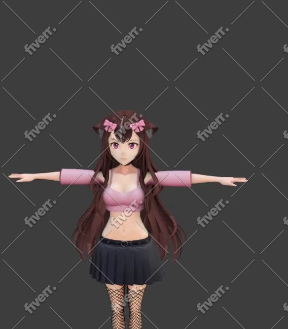 Create and edit custom vrchat avatar, 3d model, furry, vroid avatar by Itswag_studio | Fiverr