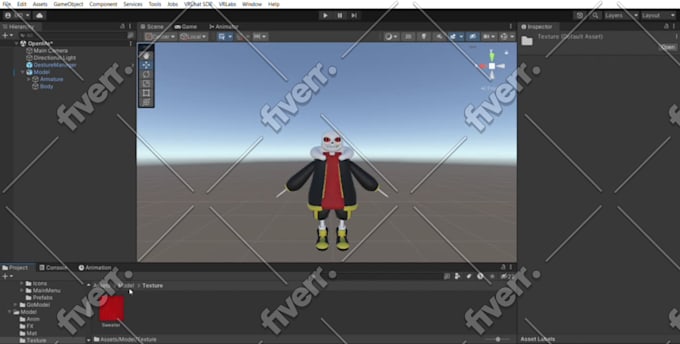 Create vrchat avatar, custom nsfw vrchat avatar, 3d model furry vrc in unity