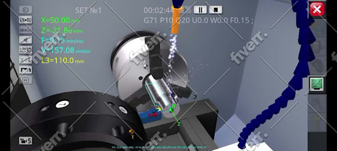 Create professional cnc lathe machine g code by Farazahmed502 | Fiverr