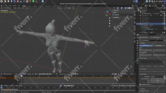 Armature rig your 3d model by Rdana2016 | Fiverr
