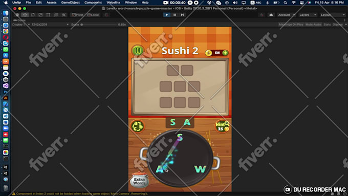 Reskin and develop unity 2d 3d mobile game development for android ios by Birlikuzmani | Fiverr