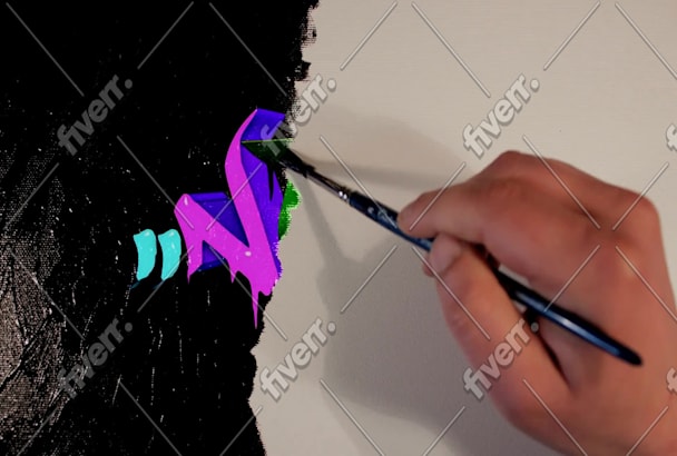 Paint your logo in this stop motion video template by Phalbo