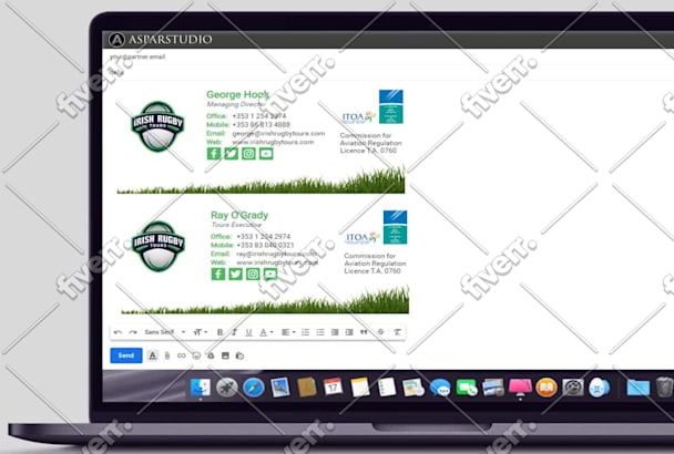 Design static and animated attractive email signature gif by Astopari03