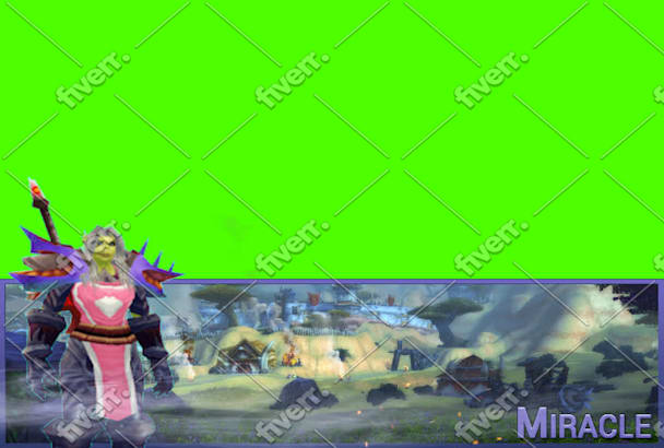 Design an animated world of warcraft twitch chat overlay by Zolaari