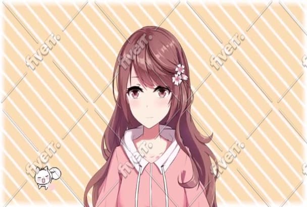 Design professional live2d and vtuber,facerig anime character models by ...