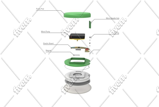 Do 3d exploded view assembly animation in full hd by Mdsanaullah