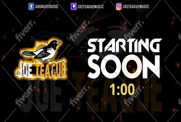 Create animated countdown starting soon for twitch streaming by ...
