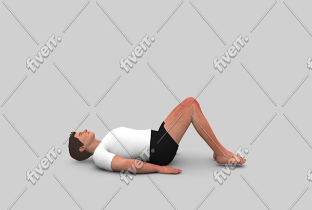 Do fitness, gym exercise animation, physical therapy in 3d by Kiran_456 ...