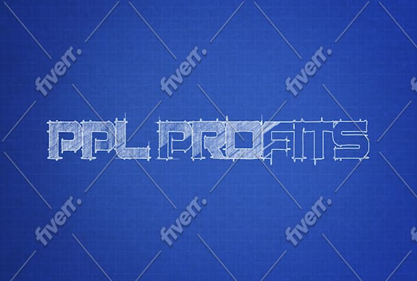 Make a blueprint drawing logo reveal by Jb3dintros