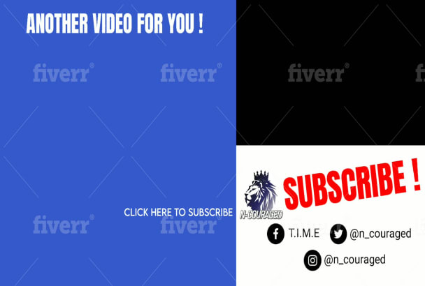 Design animation youtube outro video, end screen in 24 hours by Teporo