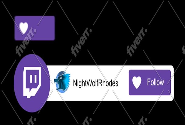Create your twitch follow animation by Mekashikato