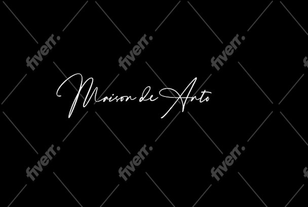 Design scripted, handwritten, signature,calligraphy logo by Aalia_sarfraz