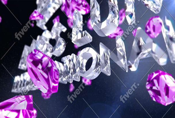 Create 3d logo animation diamond intro video by Photo_action