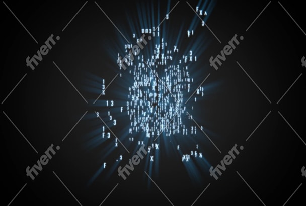 Create matrix logo intro by Adambosch