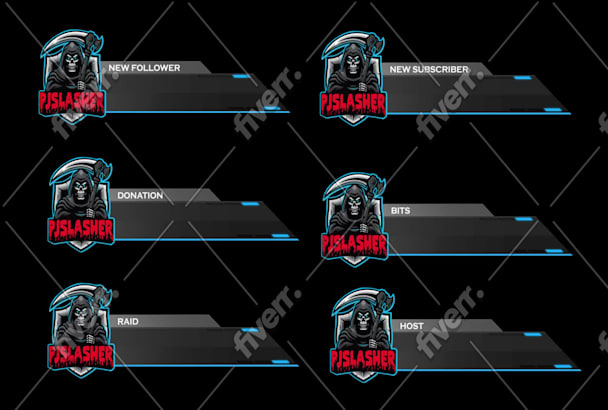 Best animated twitch alerts for you gaming channel by Anandhh