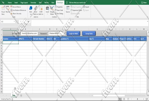 Do web scraping using excel vba by Expertexcel863