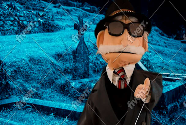 Create a gangster mobster mafia puppet video message in english or ...