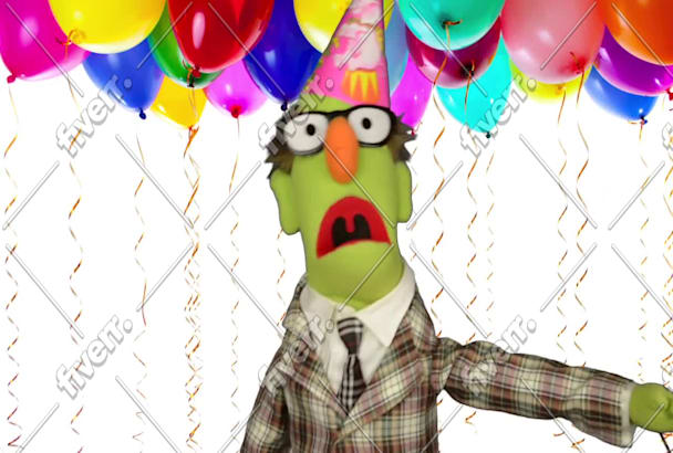 Have harold the puppet make a custom birthday video by Puppetgrams | Fiverr
