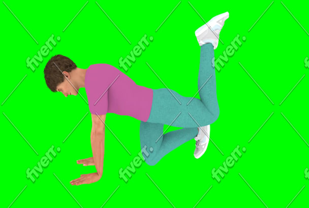 Do fitness, gym exercise animation, physical therapy in 3d by Kiran_456 ...