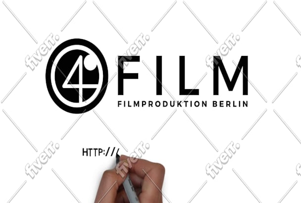 Create a whiteboard animation drawing your logo and writing a phrase by ...