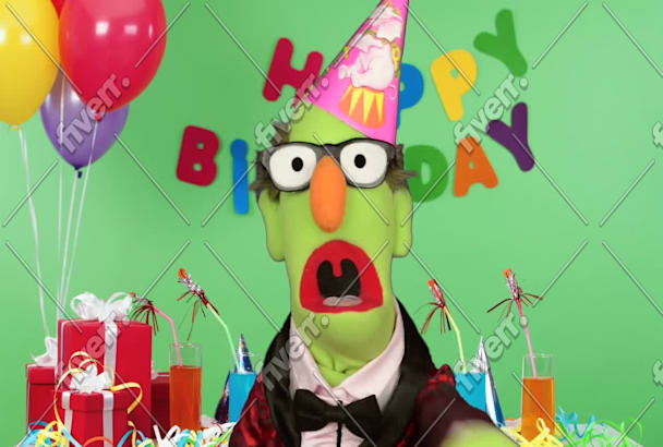 Have harold the puppet make a custom birthday video by Puppetgrams | Fiverr