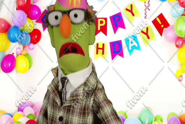 Have harold the puppet make a custom birthday video by Puppetgrams | Fiverr
