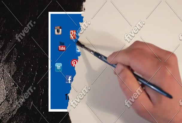 Paint your logo in this stop motion video template by Phalbo