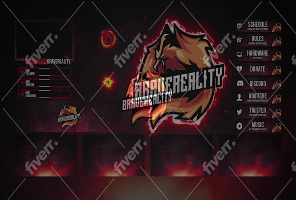 Design animated stream overlay with high end quality by Maddpixel