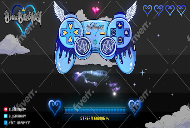 Create personalised pixel art twitch loading screens by Lazybonesmarket