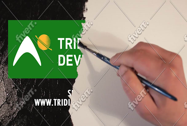 Paint your logo in this stop motion video template by Phalbo